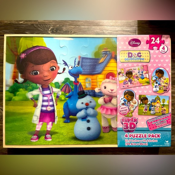 Cardinal | Games | Disneys Doc Mcstuffins Super 3d 4 Puzzle Pack | Poshmark